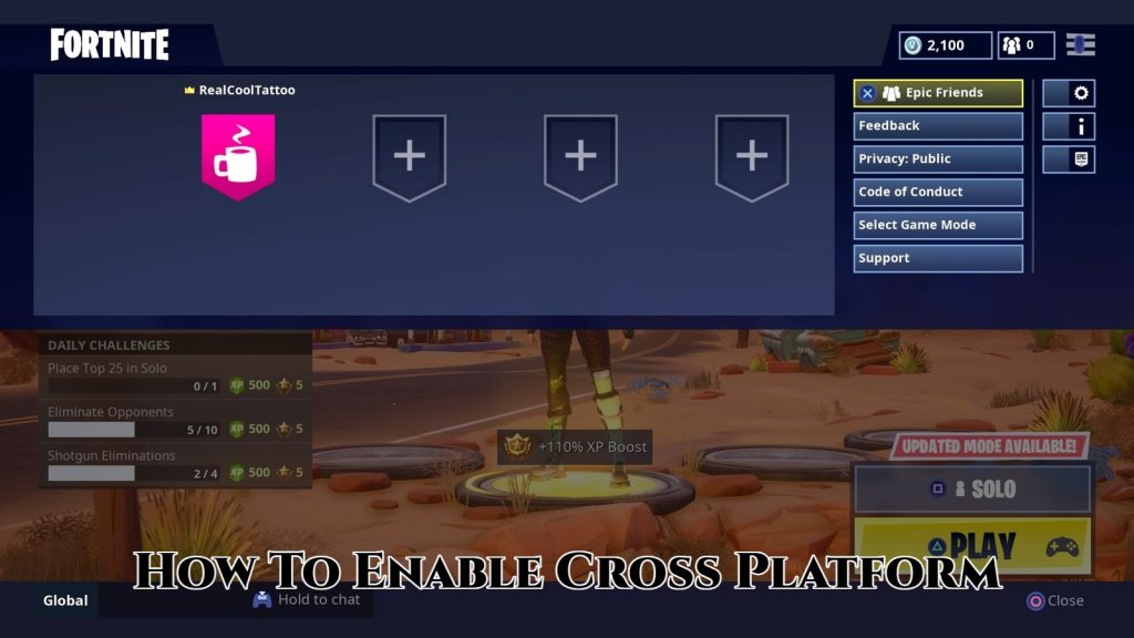 How To Enable Cross Platform Fortnite (XBOX PS5 PC Nintendo Switch)
