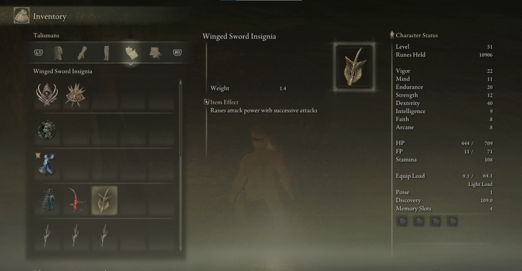 Where To Get The Winged Sword Insignia Talisman In Elden Ring