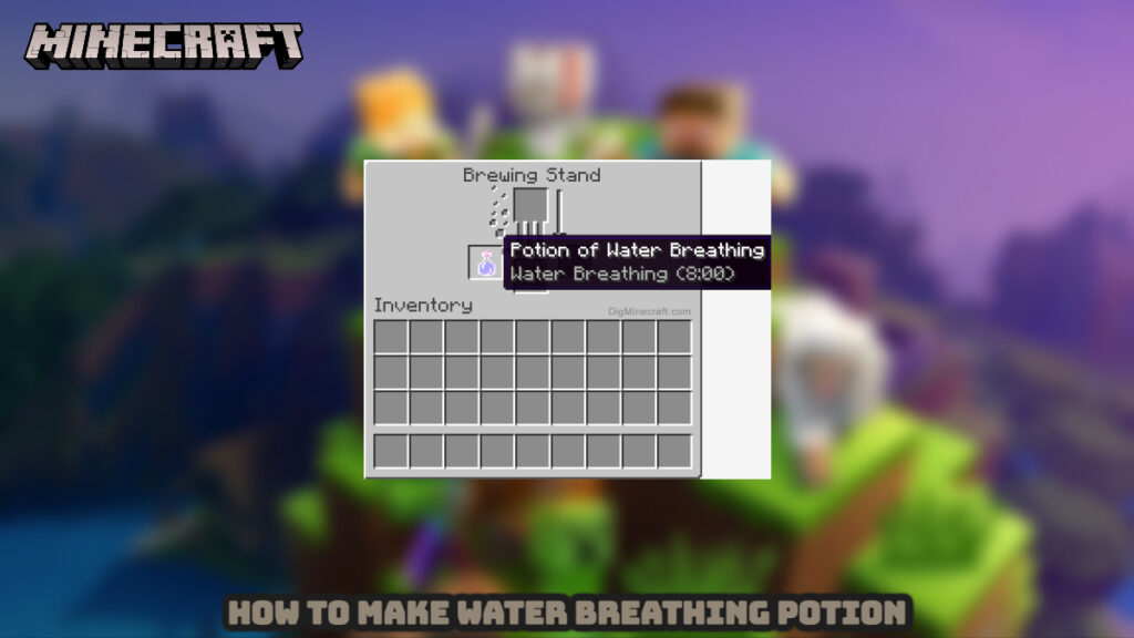How To Make Water Breathing Potion In Minecraft 8 Min