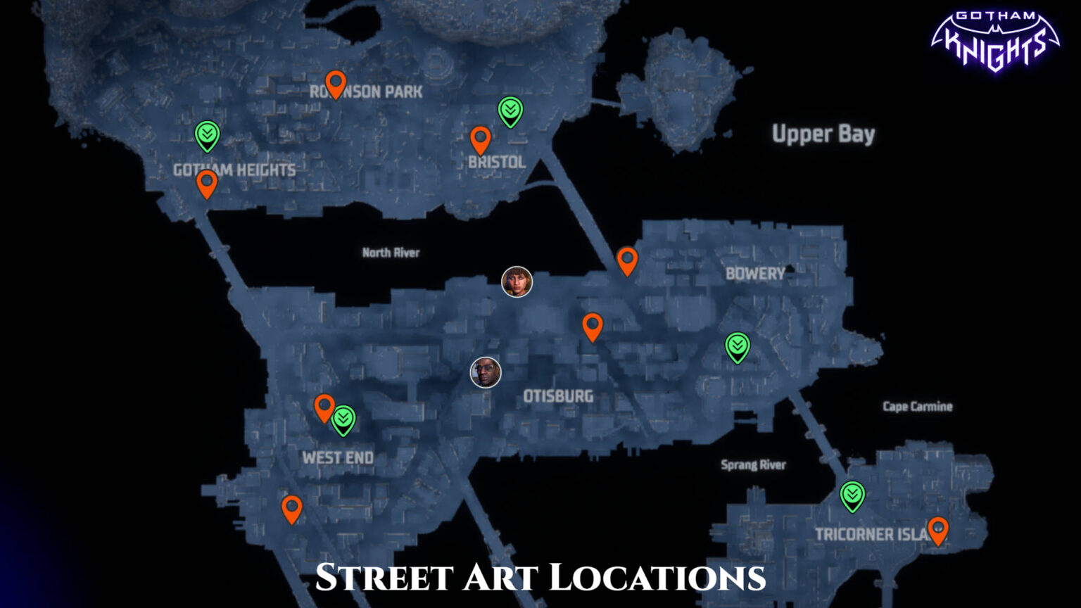 Gotham Knights Street Art Locations